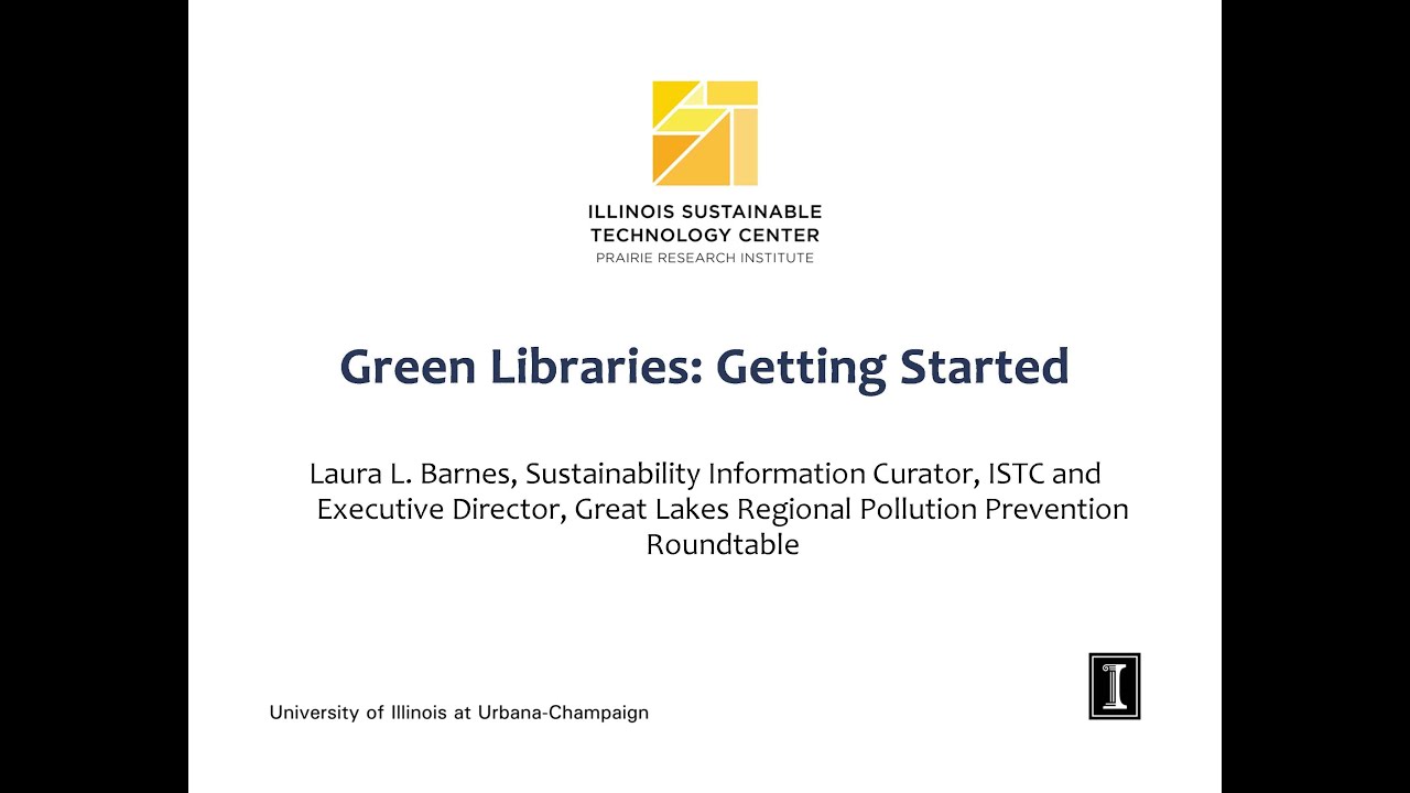 Green Libraries: Getting Started - YouTube