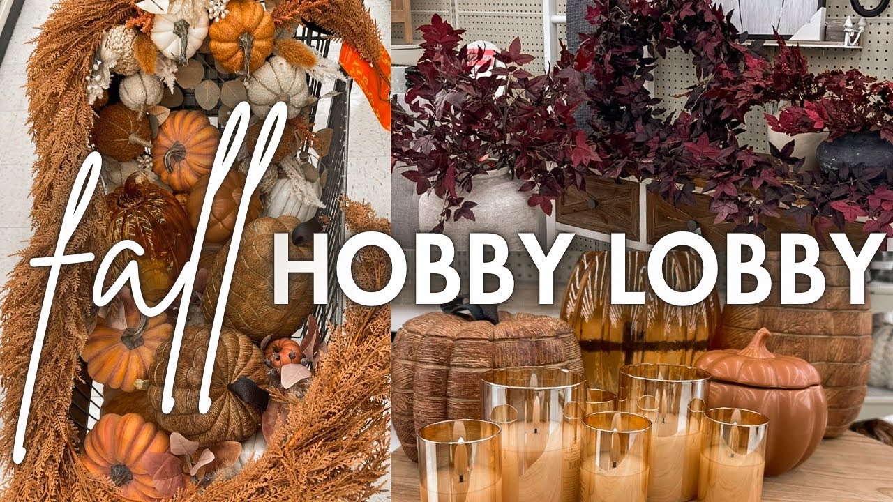 🍁40% OFF FALL DECOR HOBBY LOBBY! AFLORAL DUPES?! FALL HOBBY LOBBY 2024 ...