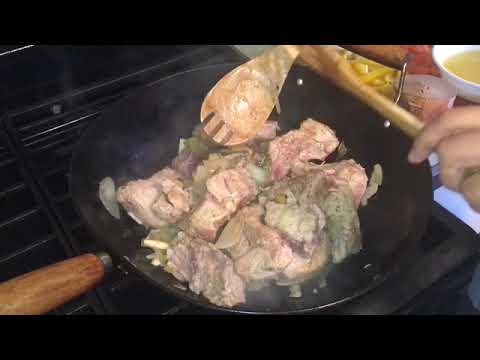 How To Cook Traditional Filipino Pork Ribs Caldereta Full Recipe - YouTube