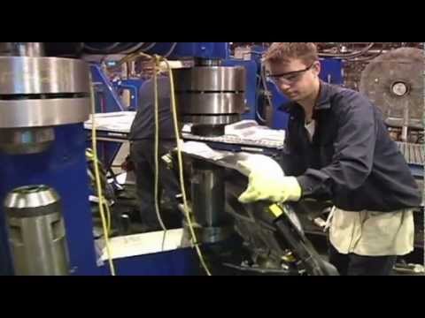 Aftermarket oil pan and fuel tank production lines - YouTube