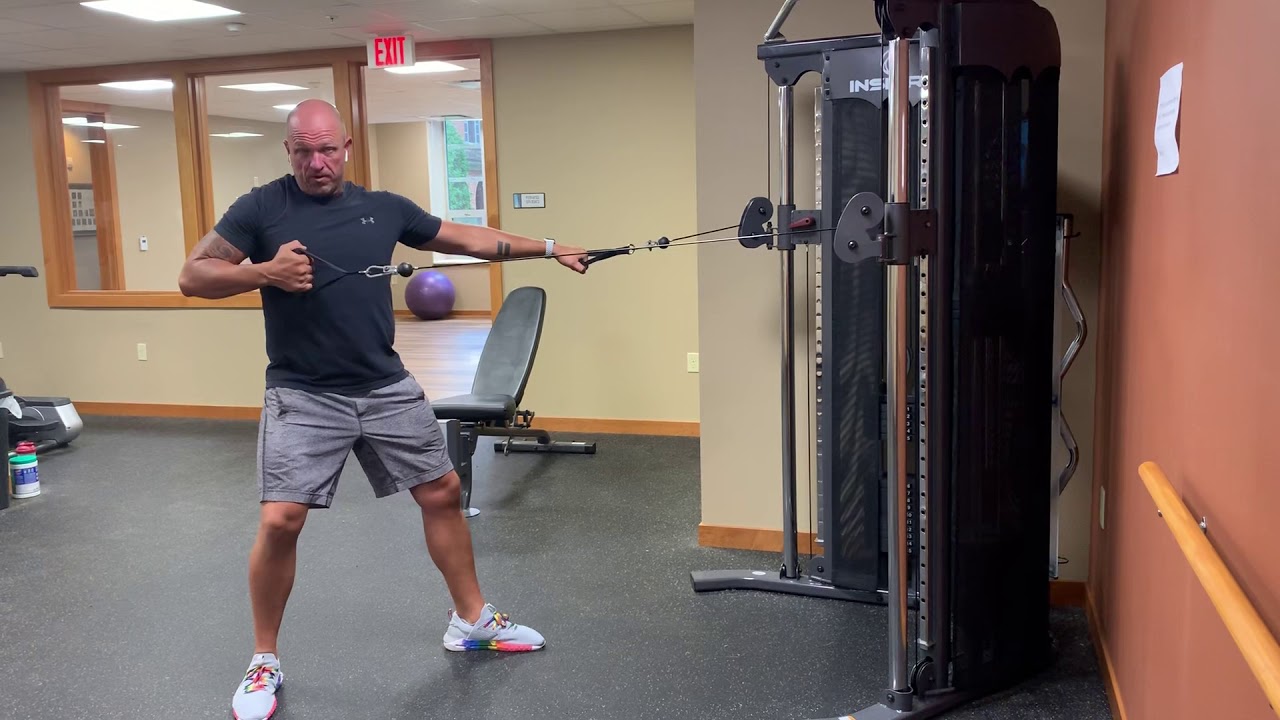 Alternating Drop Step Chest Pull - YouTube
