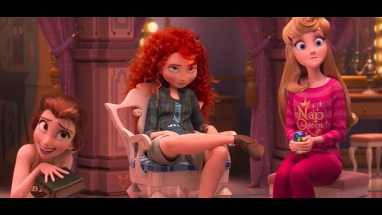 WRECK IT RALPH| PRINCESSES CAN'T UNSDERSTAND MERIDA - YouTube
