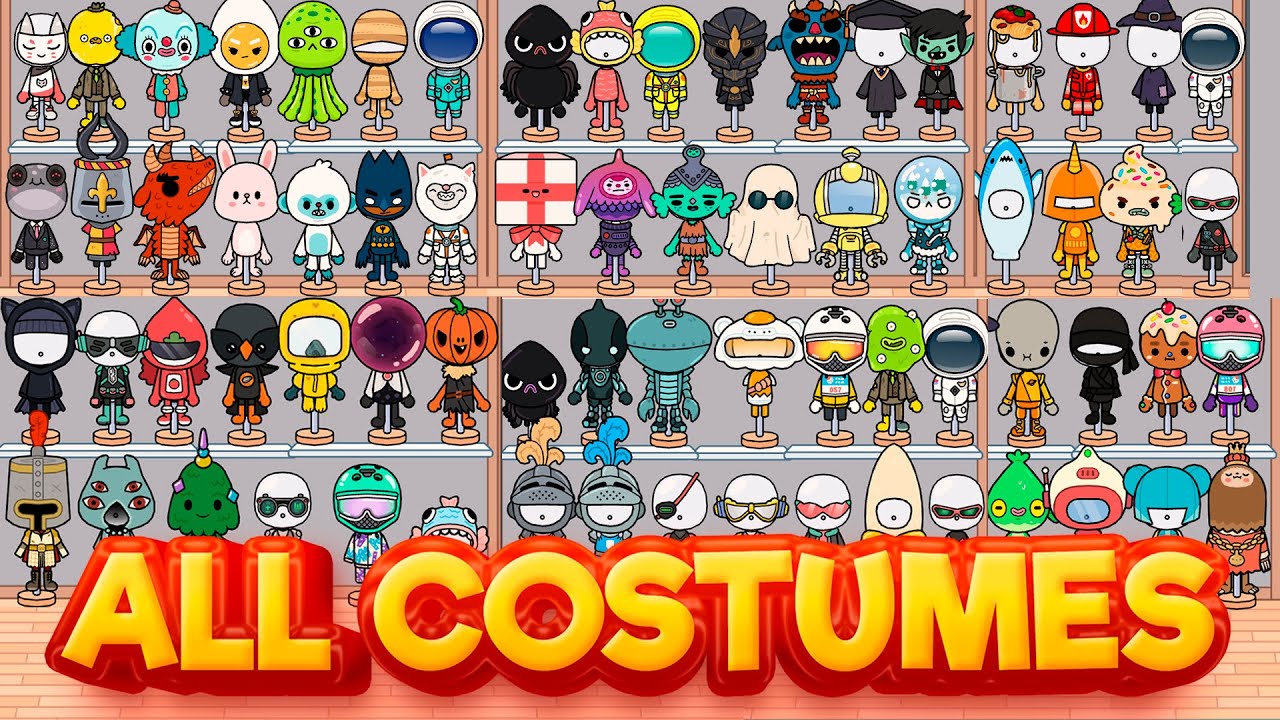 ALL COSTUMES COLLECTED + Secret Costumes | Toca Life World - YouTube