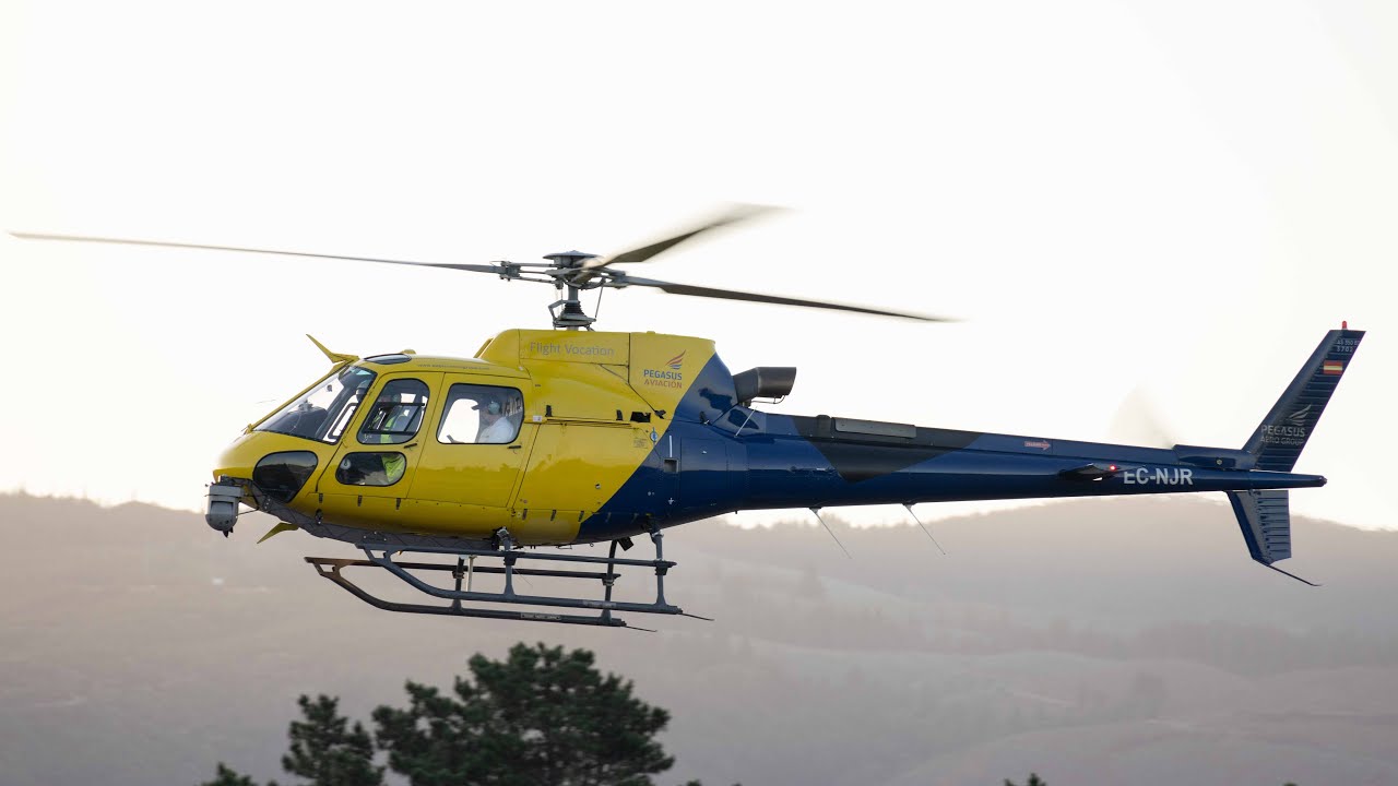 Airbus H125 "Pegasus Aviacion " Landing Angol Aerodrome - YouTube