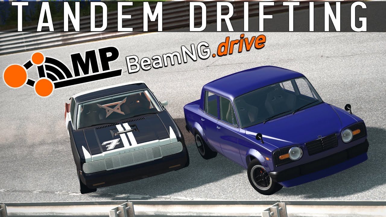 BeamNG Tandem Drifting! | BeamMP Tandem Drift Session on the Figure-8 ...