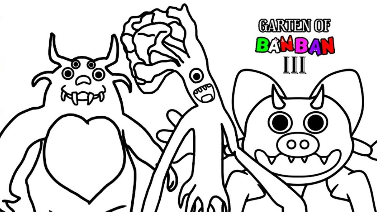 Garten of BanBan Chapter 4 Coloring Pages / How to color BanBan 4 - YouTube