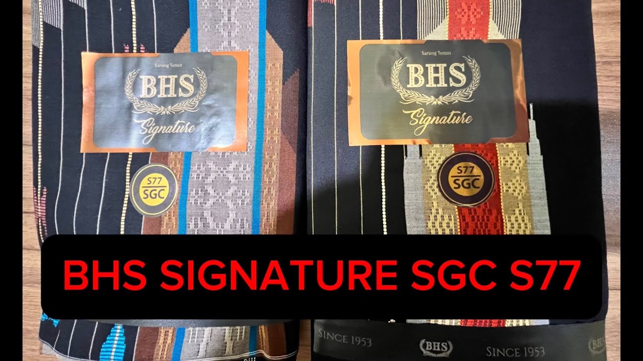 BHS SIGNATURE SGC S77 DASAR HITAM - YouTube
