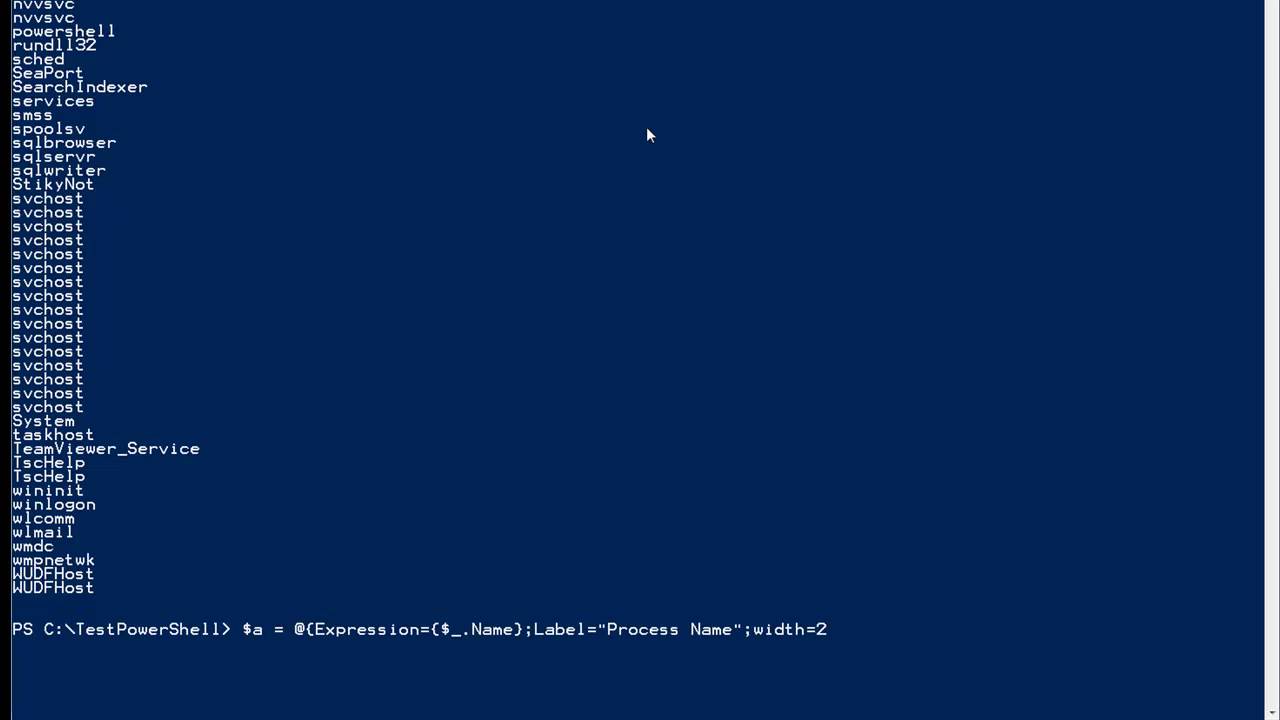Create Custom Table Format In Powershell Youtube 