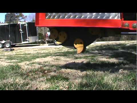 Making of a stump grinder and using the stump grinder - YouTube
