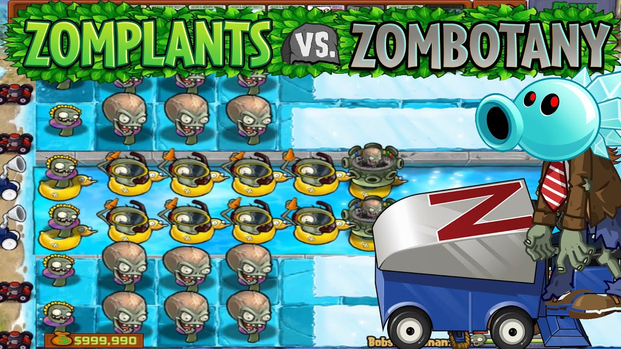 Plants vs Zombies Mod ZomPlant vs ZomBotany Gameplay Bobsled Bonanza ...