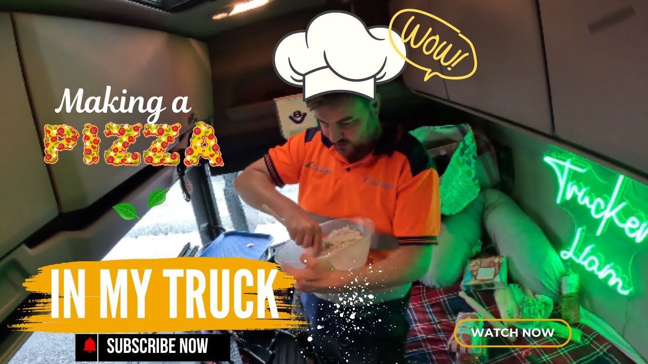 Making a pizza from scratch in a TRUCK! - YouTube