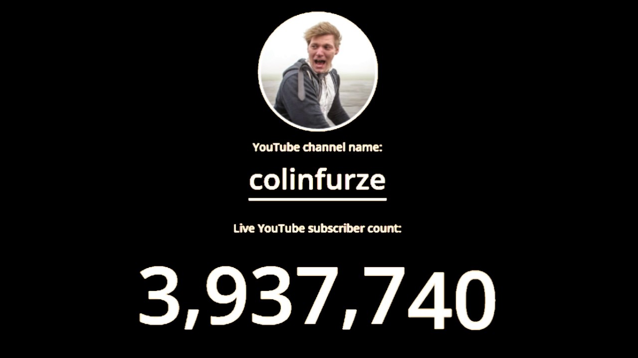 ColinFurze LIVE COUNT TO 4,000,000 SUBSCRIBERS!!!! - YouTube