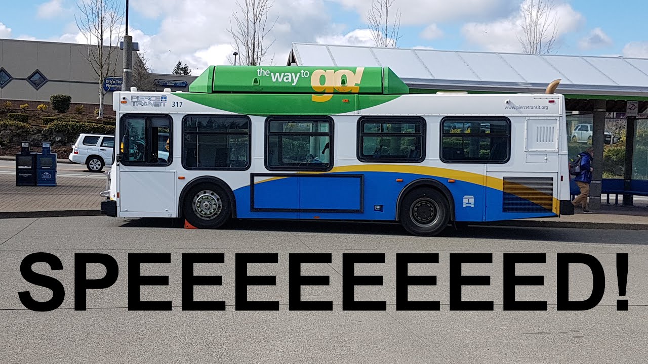 SPEEEEEEED on a Short Bus! - Pierce Transit 2004 New Flyer C30LF No ...