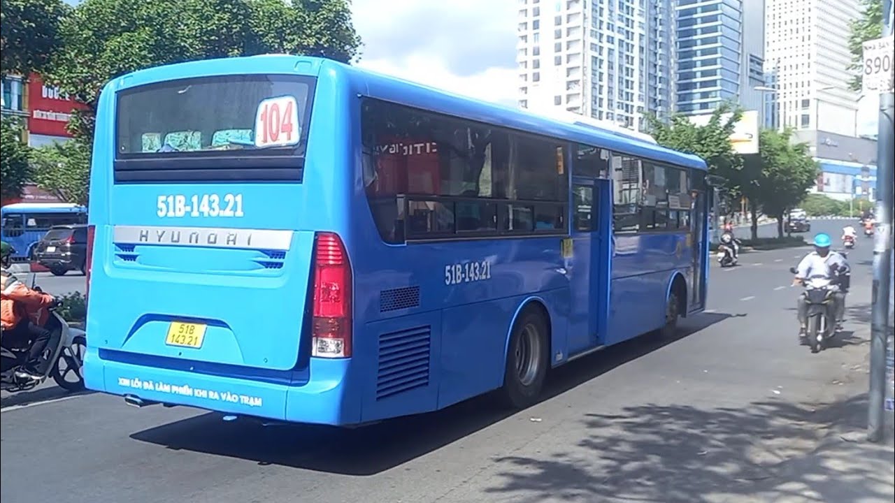 Xe buýt 104 Bến xe An Sương - Đại học Nông Lâm (51B-143.21) - YouTube