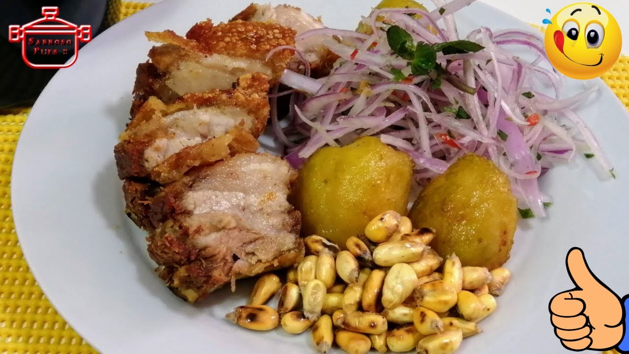 Los mejores CHICHARRONES DE CERDO con sabor peruano / SABROSO PUES ...