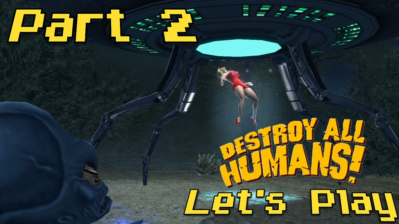 Let's Play Destroy All Humans - Zombie Cows Eat Brains! - Part 2 - PS4 ...