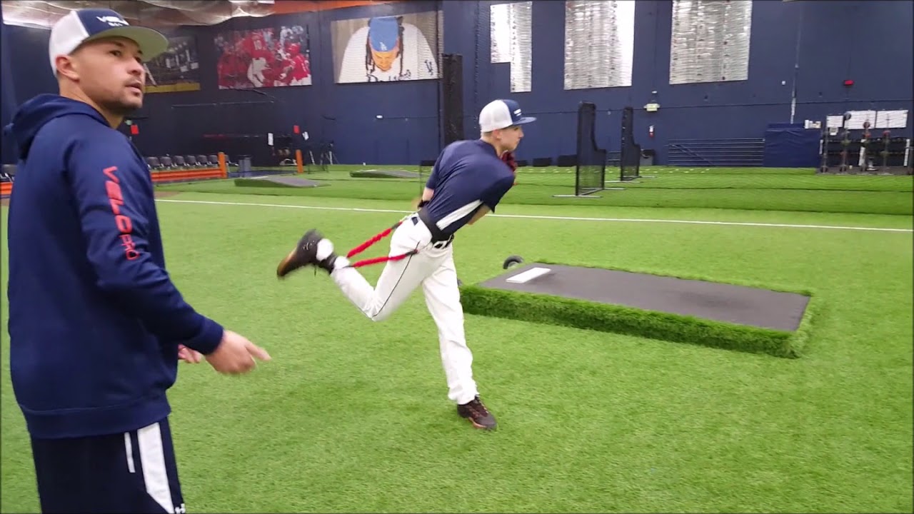 Eliminating premature hip rotation for Pitchers - YouTube