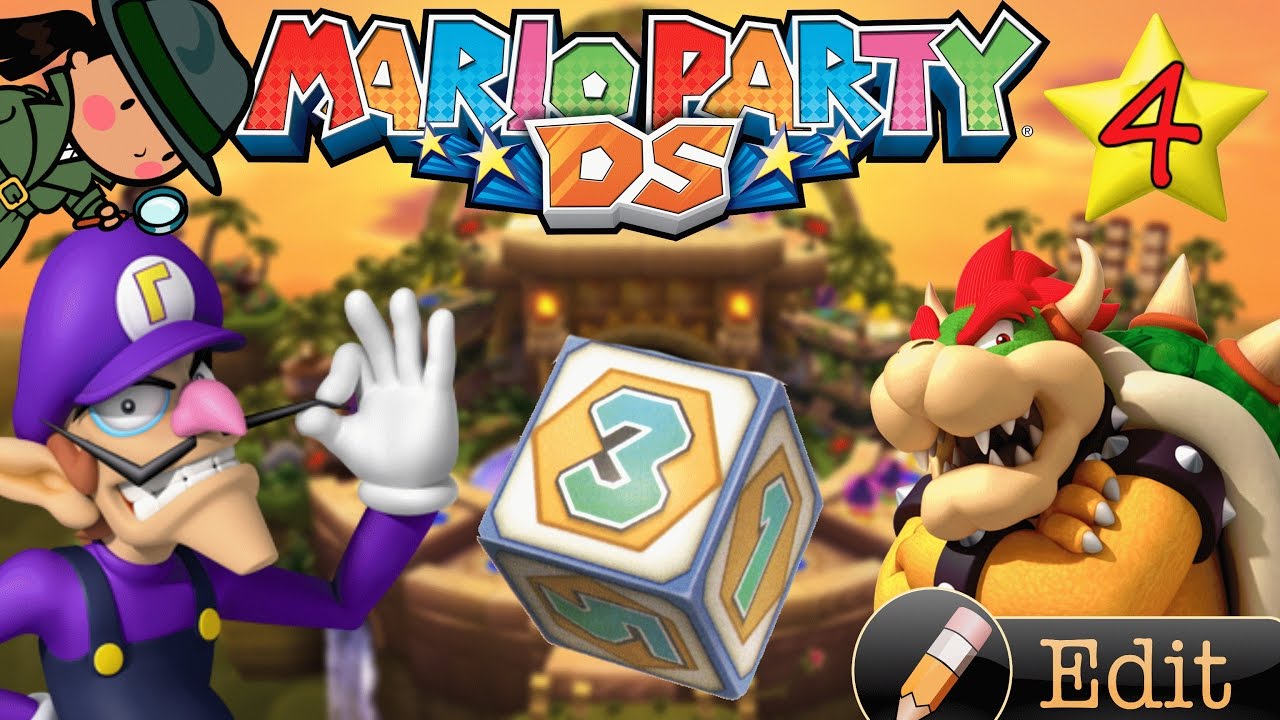 Find the edited footage! - Mario Party DS (Map: Kamek's Library) #4 ...