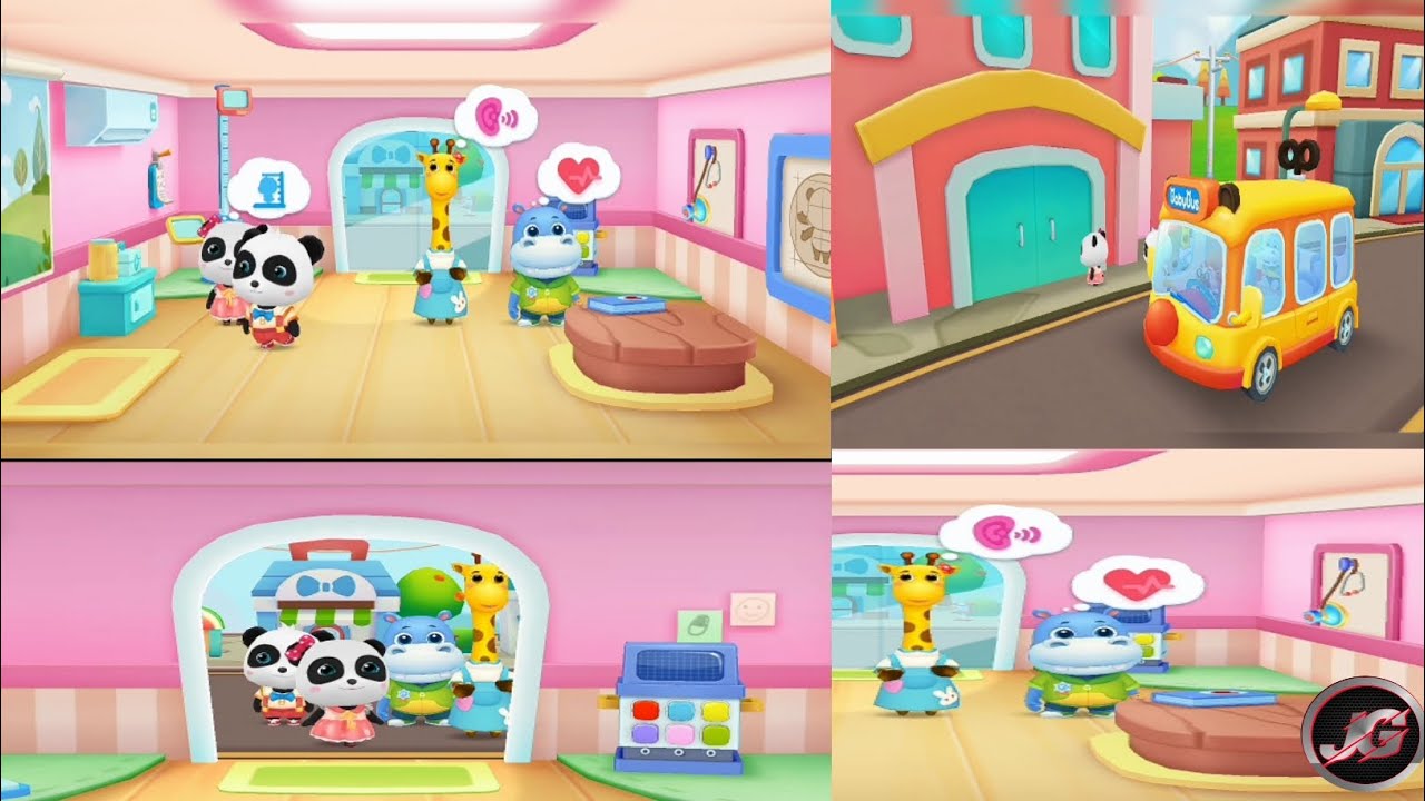 Cute Baby Panda | Baby Panda Bus School | Cartoon Video Of Baby Panda🐼 ...