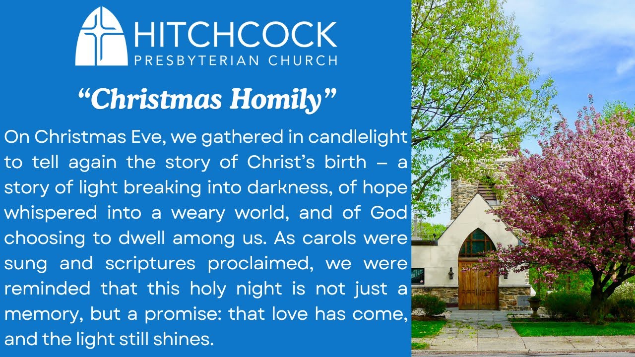 Christmas Homily - YouTube
