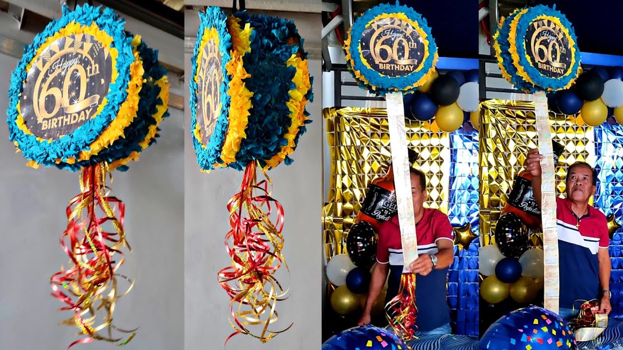 DIY PIÑATA PULLING MONEY - YouTube