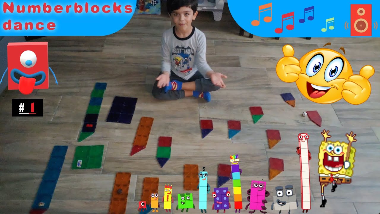 Numberblocks dance halves, dancing, funny, music, new numbers, bailando ...