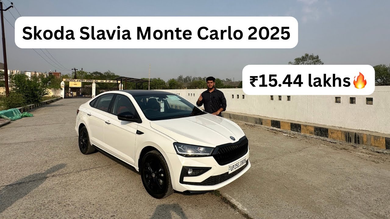 Skoda Slavia Monte Carlo Dual Tone 2025 interior, exterior, price ...