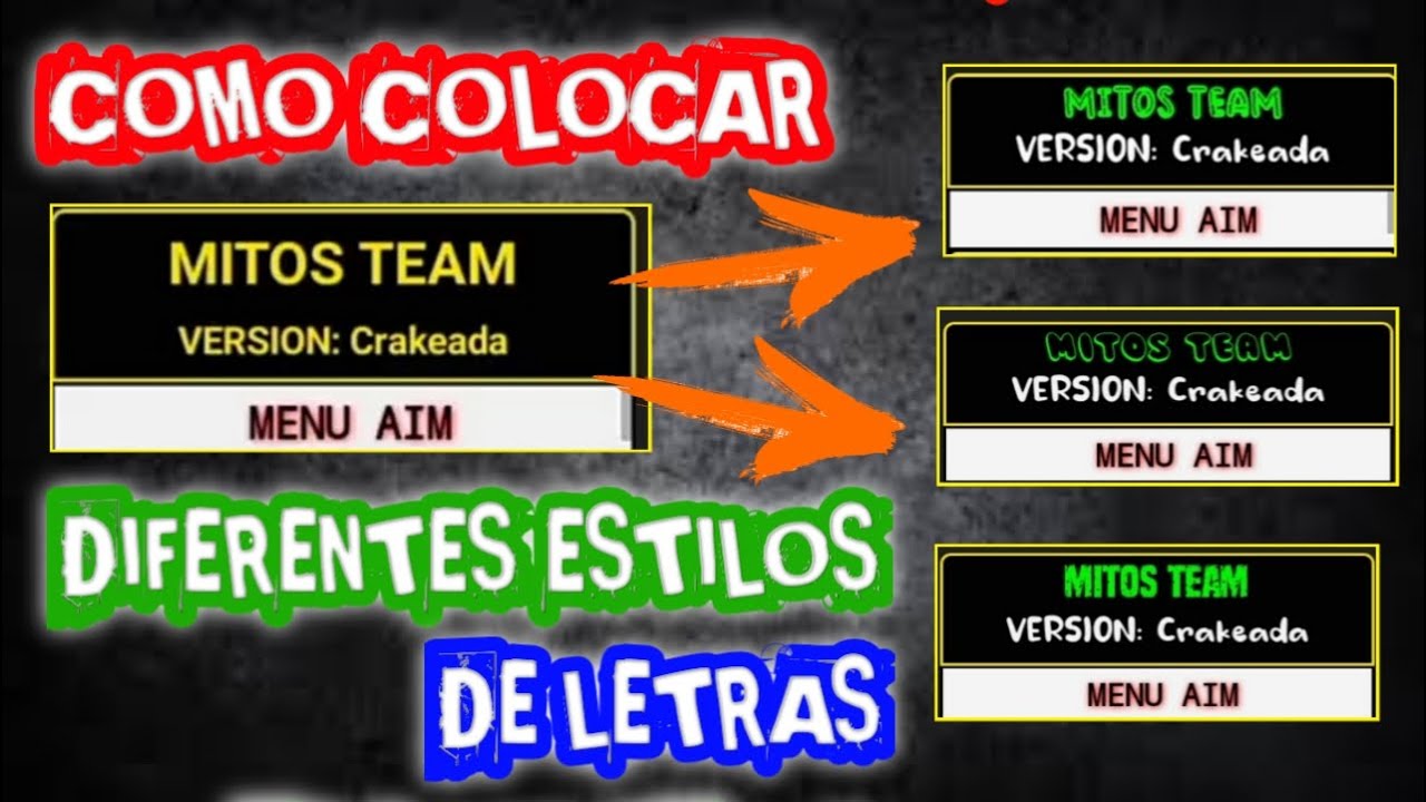 COMO CREAR TU PROPIO MOD MENU #11 - COMO COLOCAR DIFERENTES ESTILOS DE ...