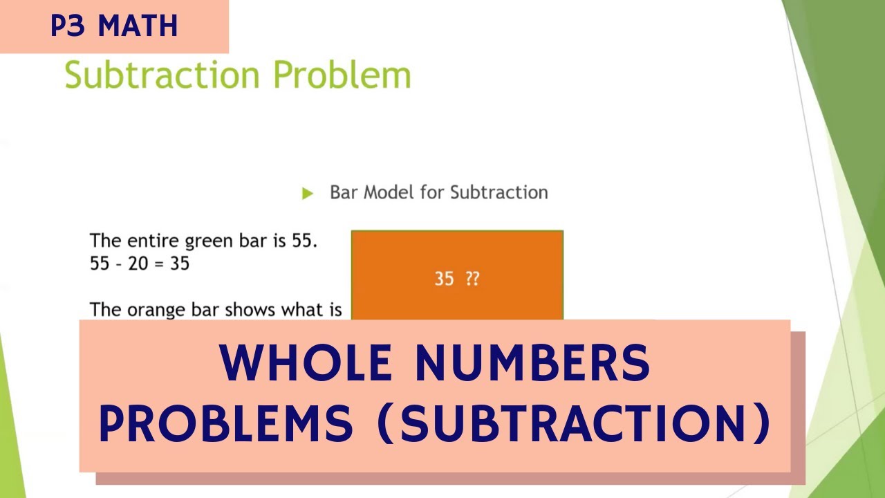 How to Solve Whole Number Problems (Ep 2 Subtraction) - YouTube