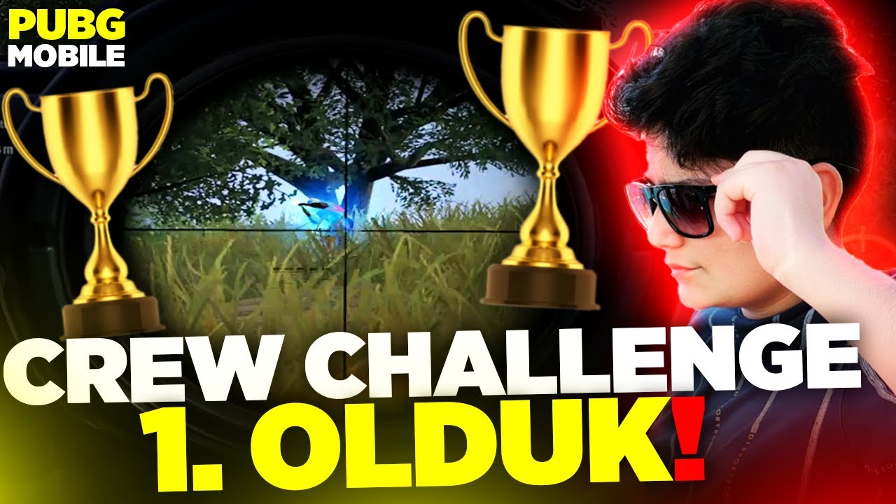 CREW CHALLENGE'DA 1. OLDUK!! - PUBG Mobile - YouTube