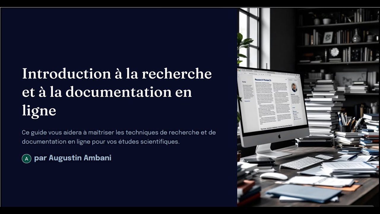 MASTER CLASS : INITIATION A LA RECHERCHE ET A LA DOCUMENTATION EN LIGNE ...