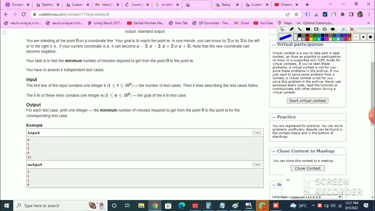 Codeforces round 133 , A 2-3 Moves - YouTube