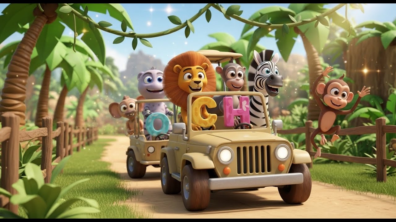ABC Safari at the Jungle Zoo 🦁🐒 | Alphabet Song for Kids | Learn A to Z ...