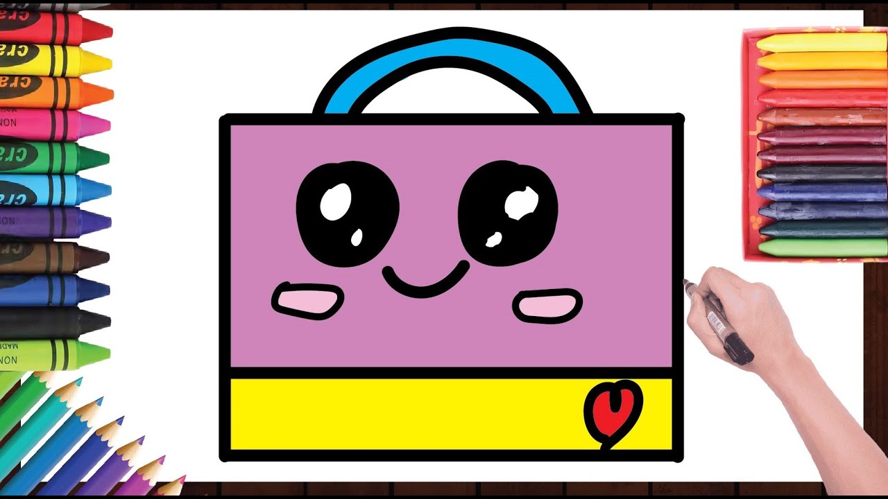 How to Draw a Cute Bag Easy drawings | Simple Children's Drawings - YouTube