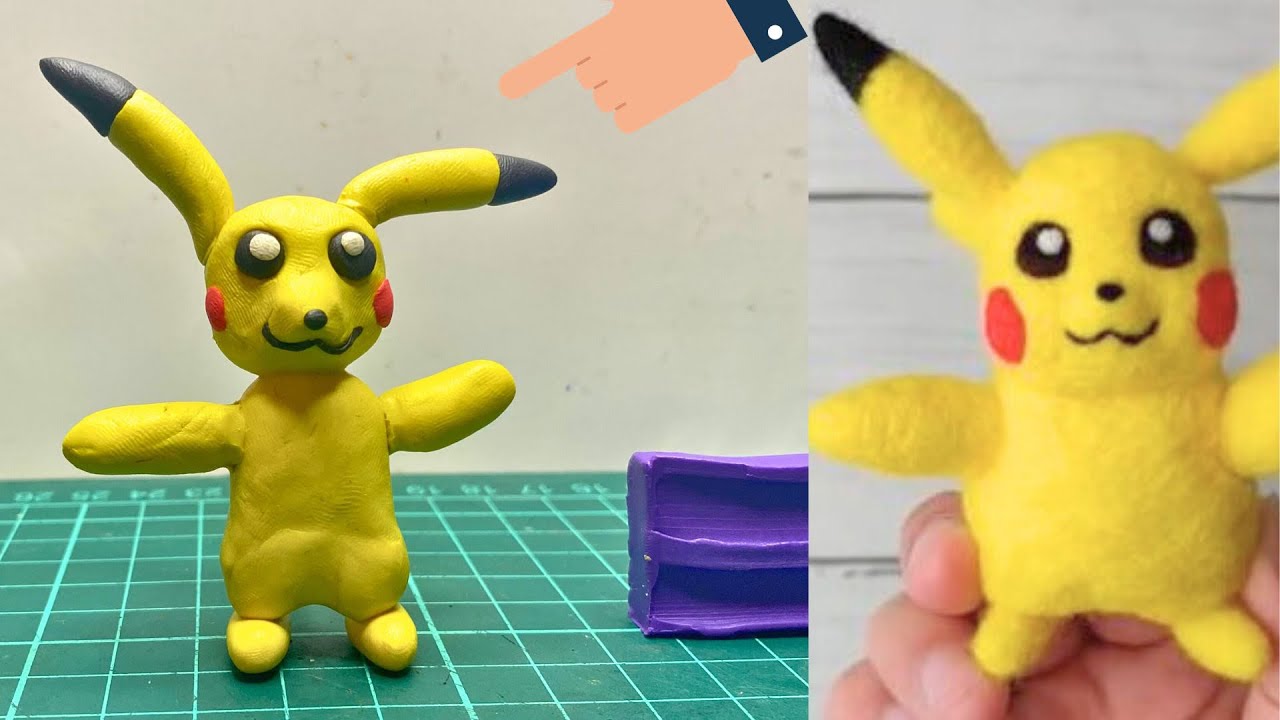 Pikachu Pokemon | RN_clay #clay #pikachu - YouTube