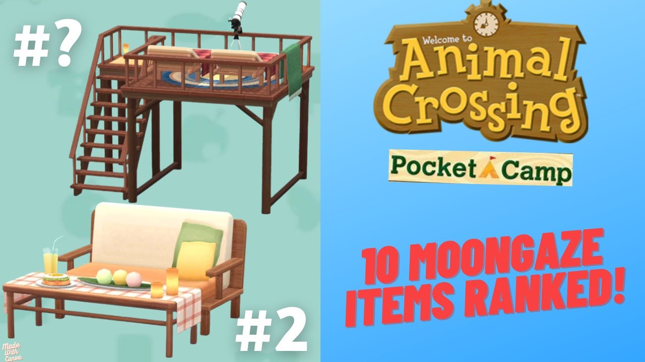 Ranking EVERY MOONGAZE MIXER Item Animal Crossing Pocket Camp!🌕 🌟 - YouTube