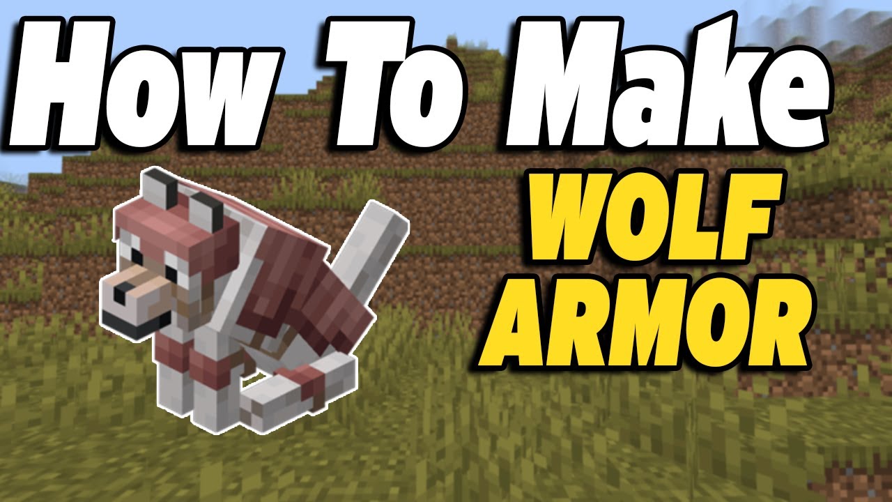 How To Make Wolf Armor in Minecraft - YouTube