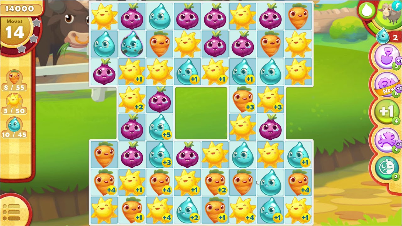 ᐈ FARM HEROES SAGA || Levels: 71-72 || Grumpy Cropsies on Frosty Fields ...