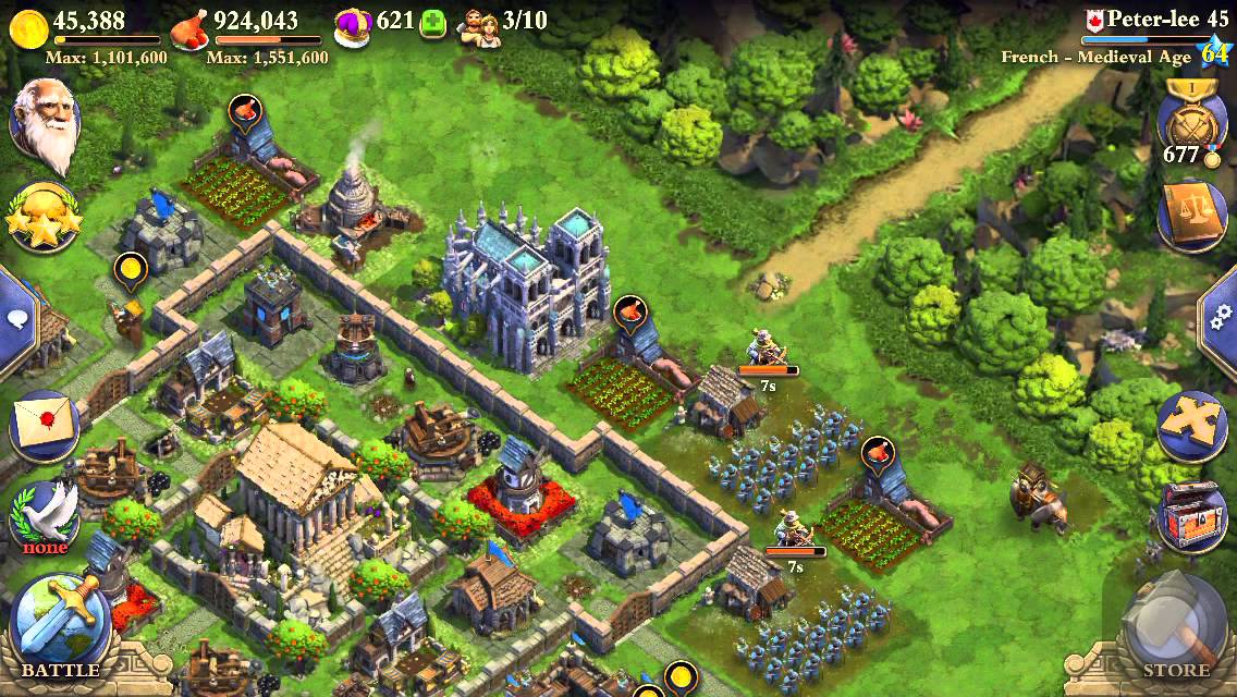 DomiNations/도미네이션즈.(Part4) 'Best French Medival Age troops! in ...