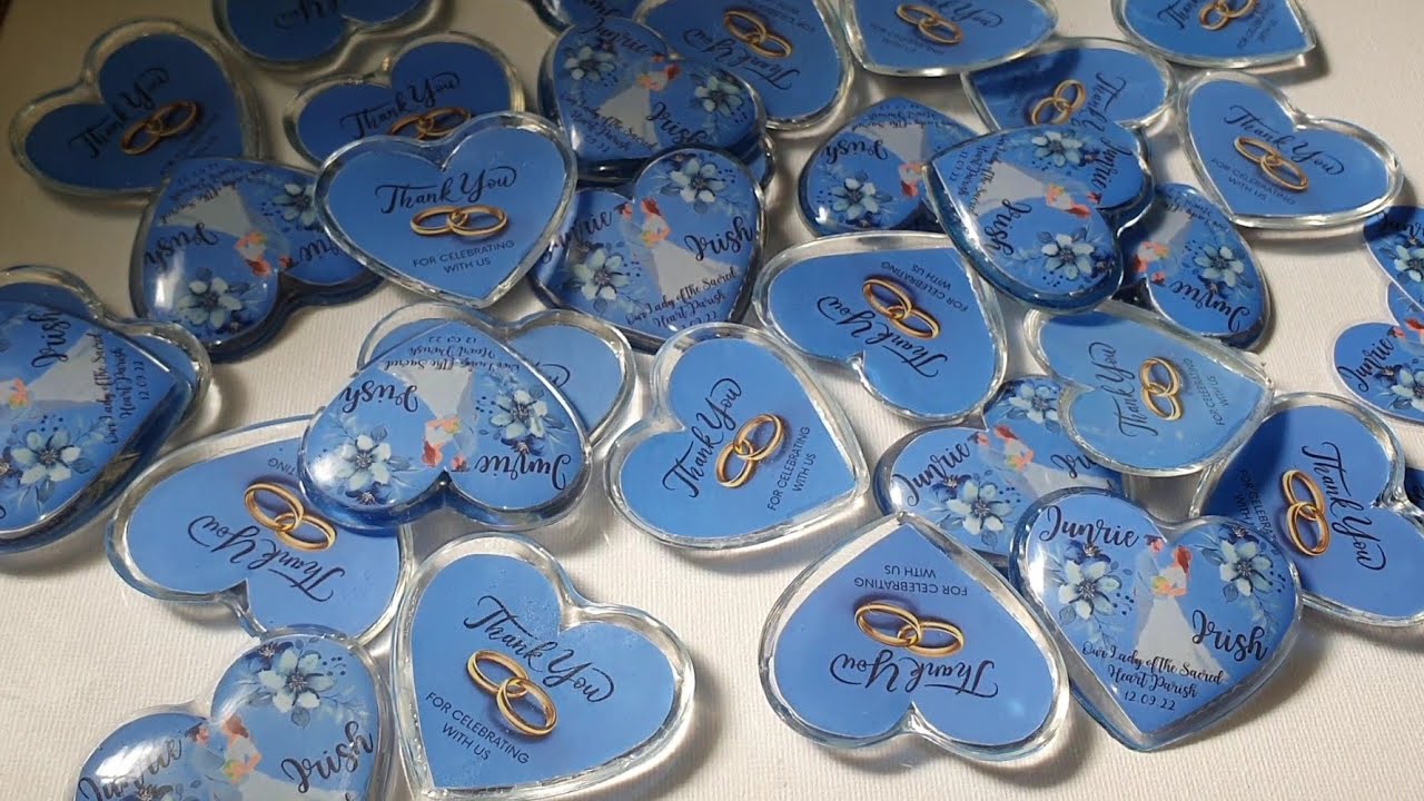 Resin Wedding Souvenir Heart Keychain | Part 1 | resin crafts #craft # ...