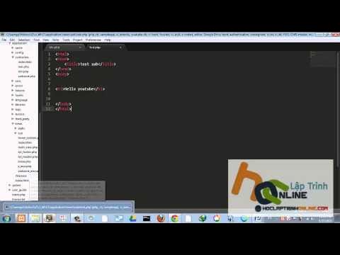 codeigniter subfolder - view - YouTube