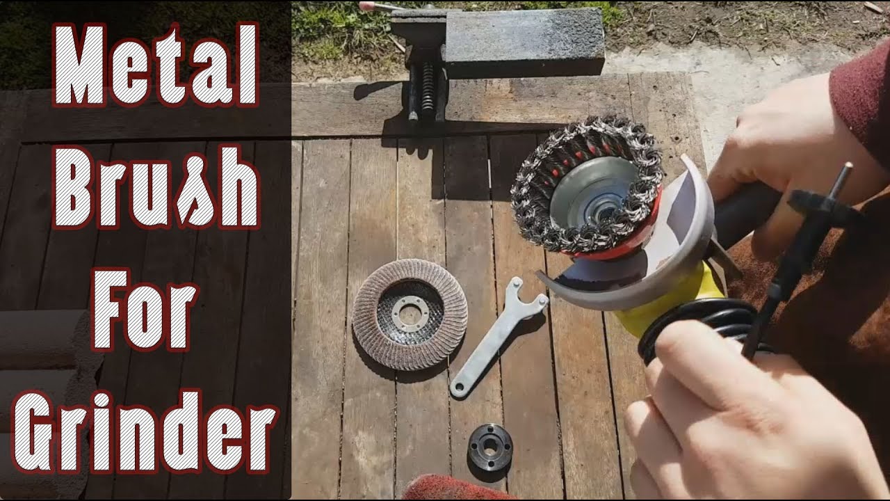 metal brush for grinder - YouTube