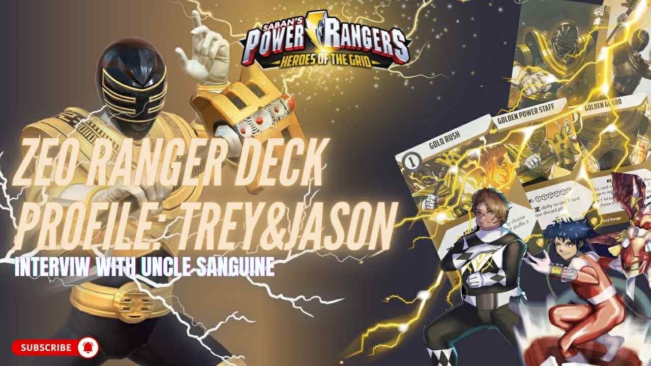 Power Rangers: HOTG | Gold Zeo Ranger Deck Profile: Trey & Jason! | An ...