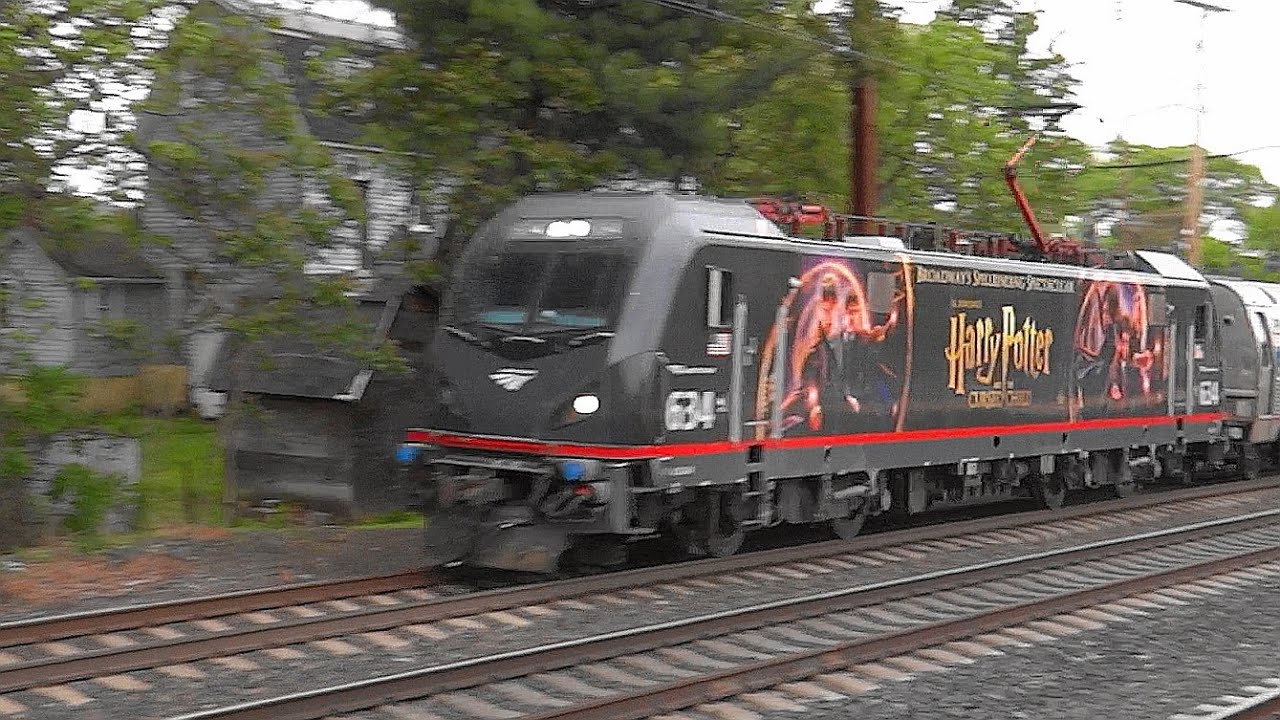 “Harry Potter and the Cursed Child” Amtrak ACS-64 Wrap Engine - YouTube