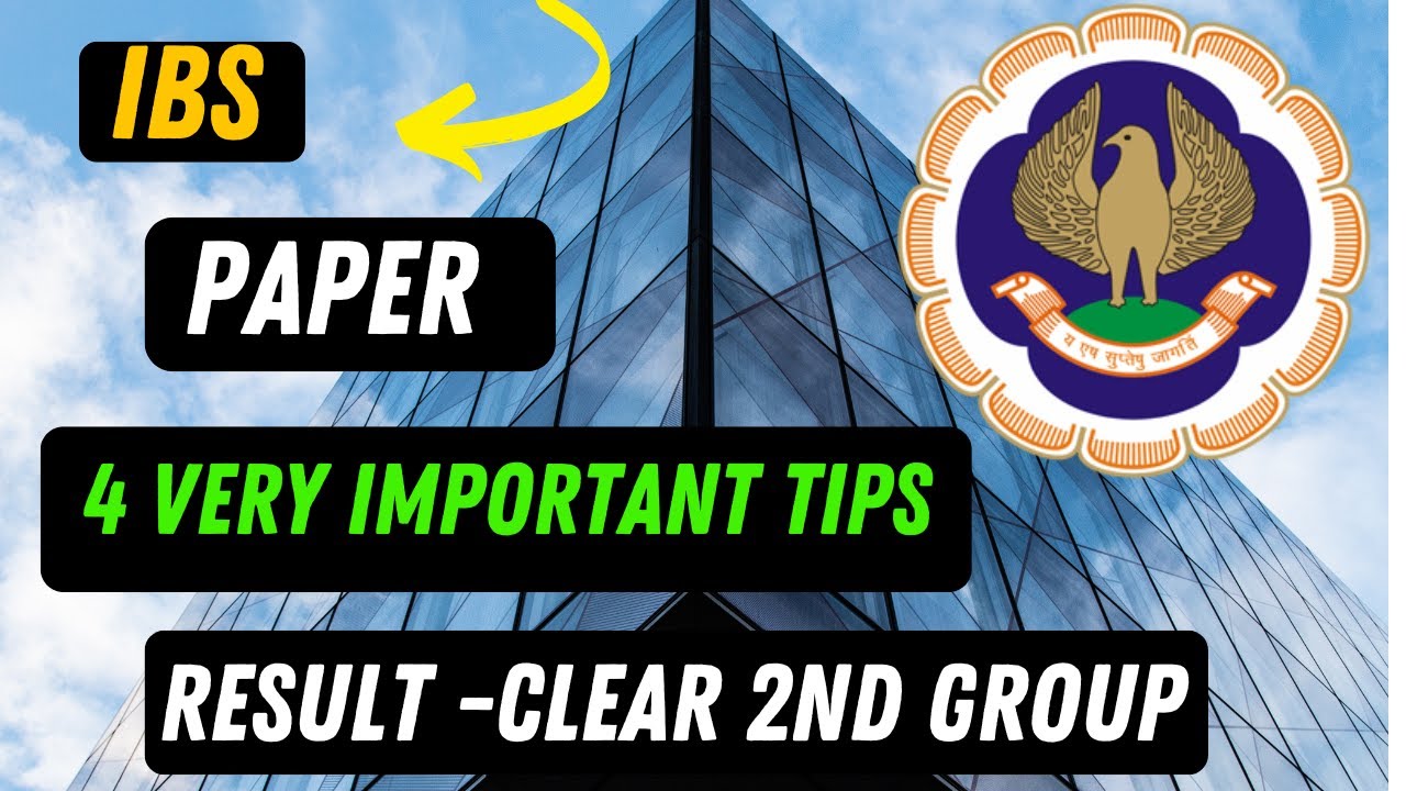 |CA Final IBS Paper 4 Most Important Tips Help You Clear Your CA Final ...
