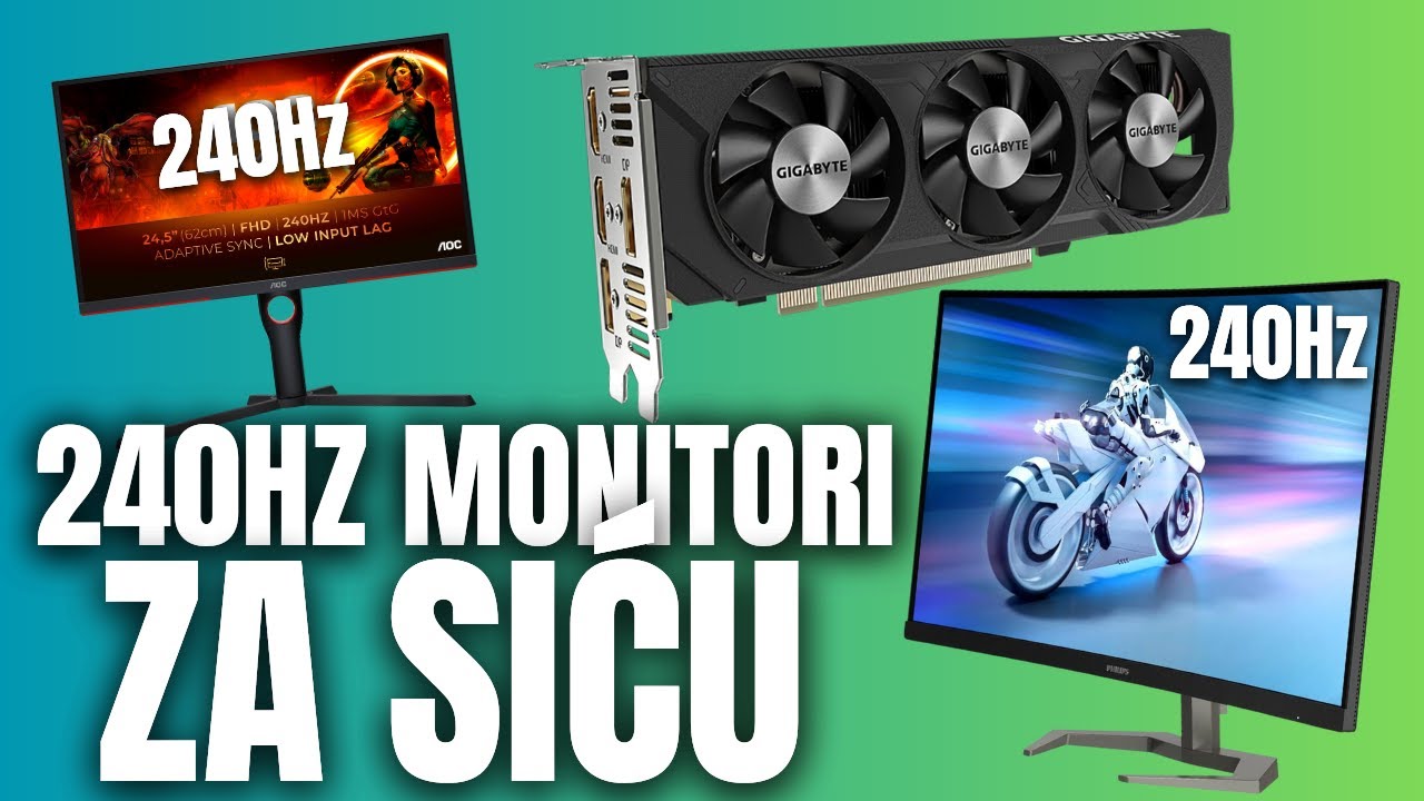 240Hz monitori NIKAD POVOLJNIJI, niskoprofilna grafika od Nvidije i ...