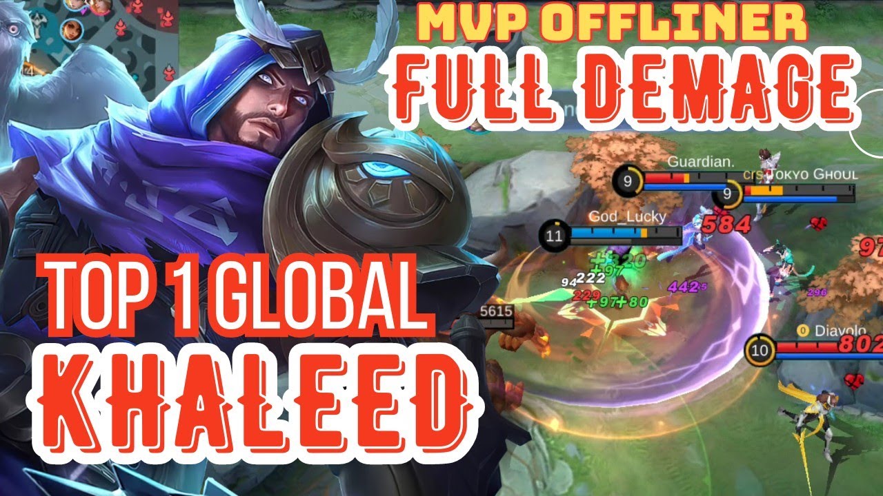 Mvp Playstyle Khaleed Full Damage!! Khaleed Top 1 Global - Khaleed Best ...