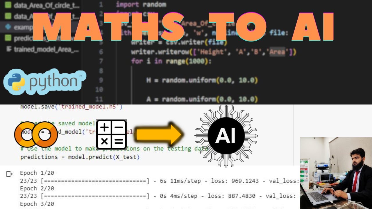 Convert Math's model to AI [ ANN ] using COLAB - YouTube
