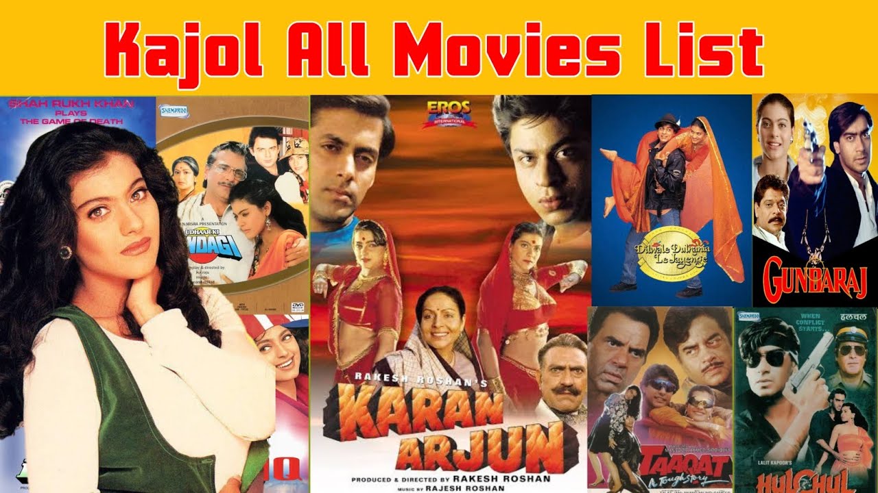Kajol All Movies List || Movies List of Kajol - YouTube