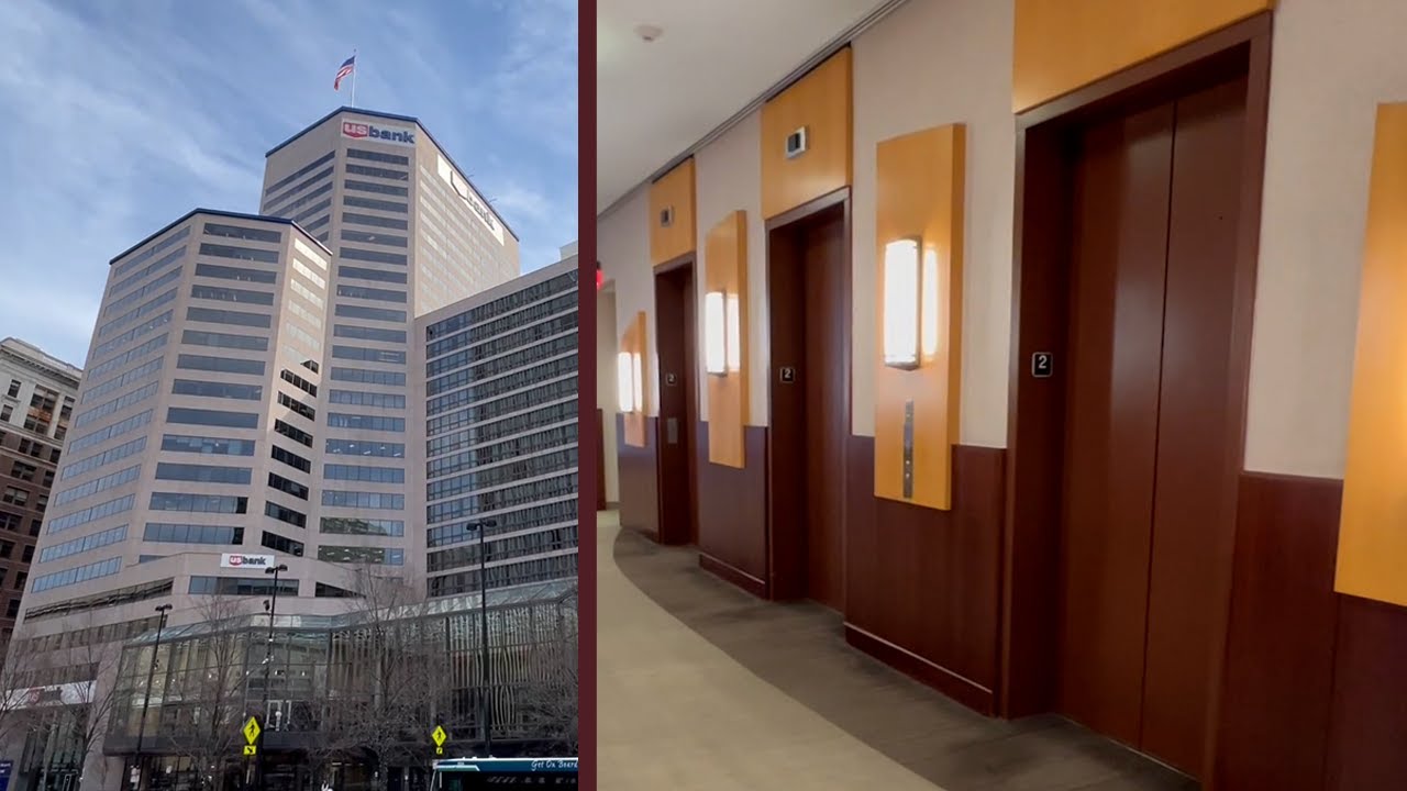 Fast High Rise Elevators at US Bank Tower - Cincinnati, OH - YouTube